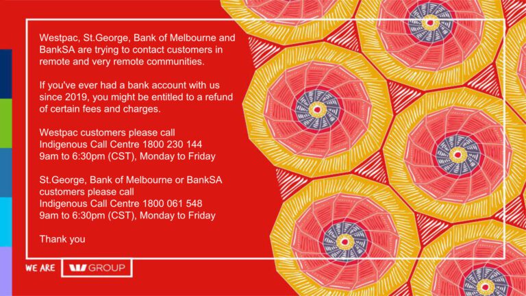 Westpac refund awareness flyer | AMYAC